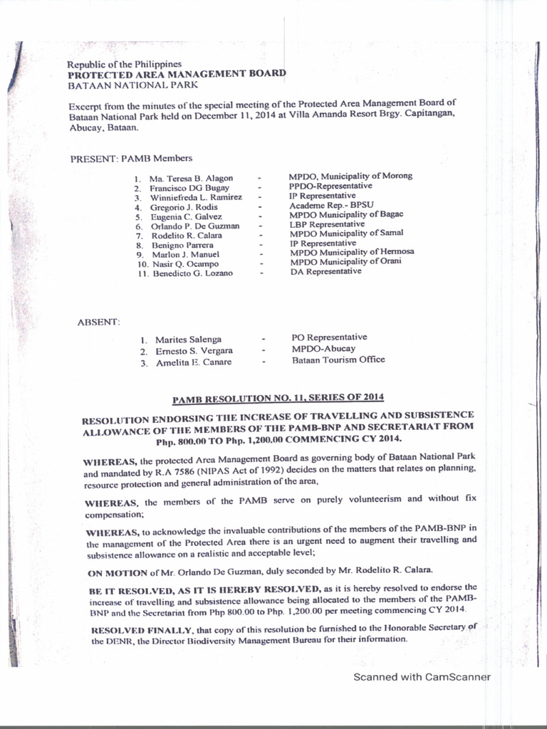 Resolution_PAMB Allowance | PDF