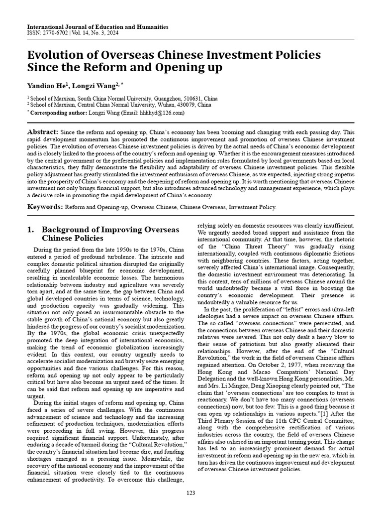 Reform and Opening Up Modernization | PDF | Chinese Economic Reform | China