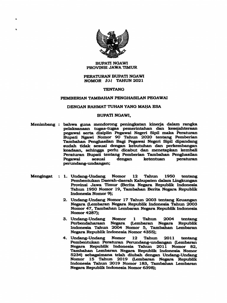 PERBUP TPP 2021 NEWS | PDF