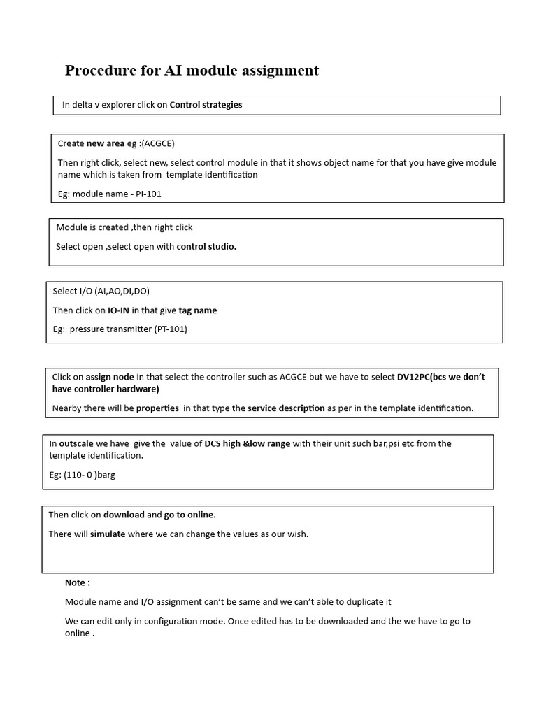 Procedure for AI module assignment (1) | PDF
