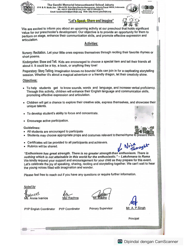 Rubrics For Preschool | PDF