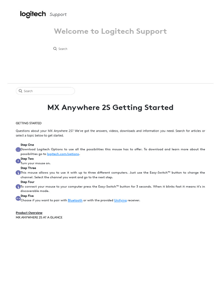Logitech MX Anywhere 2S | PDF | Computing | System Software