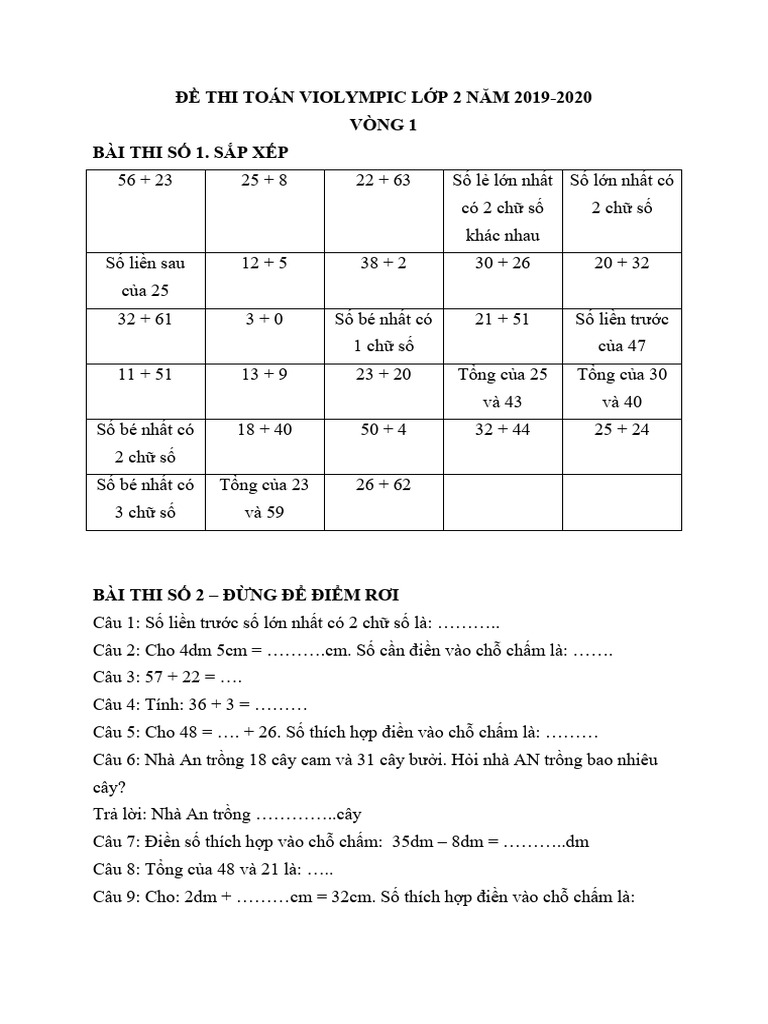 TOANTV2-VONG 1 đến 10 | PDF