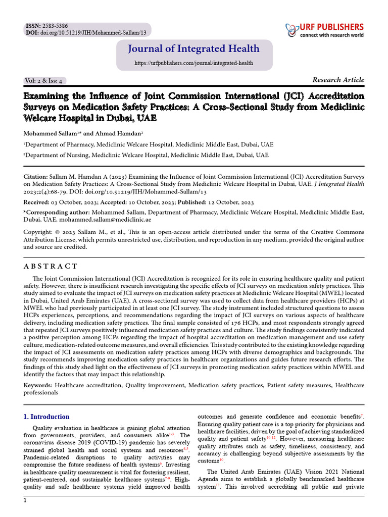 Examining The Influence of Joint Commiss | PDF | Joint Commission ...
