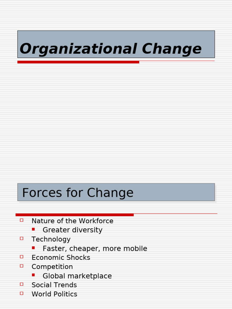 Organizational Change | PDF | Change Management | Social Psychology