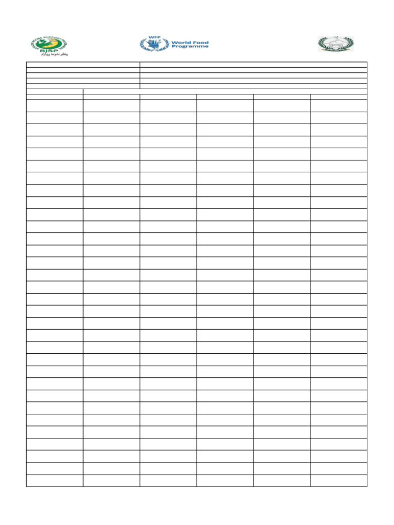 WFP Stock Card Update | PDF