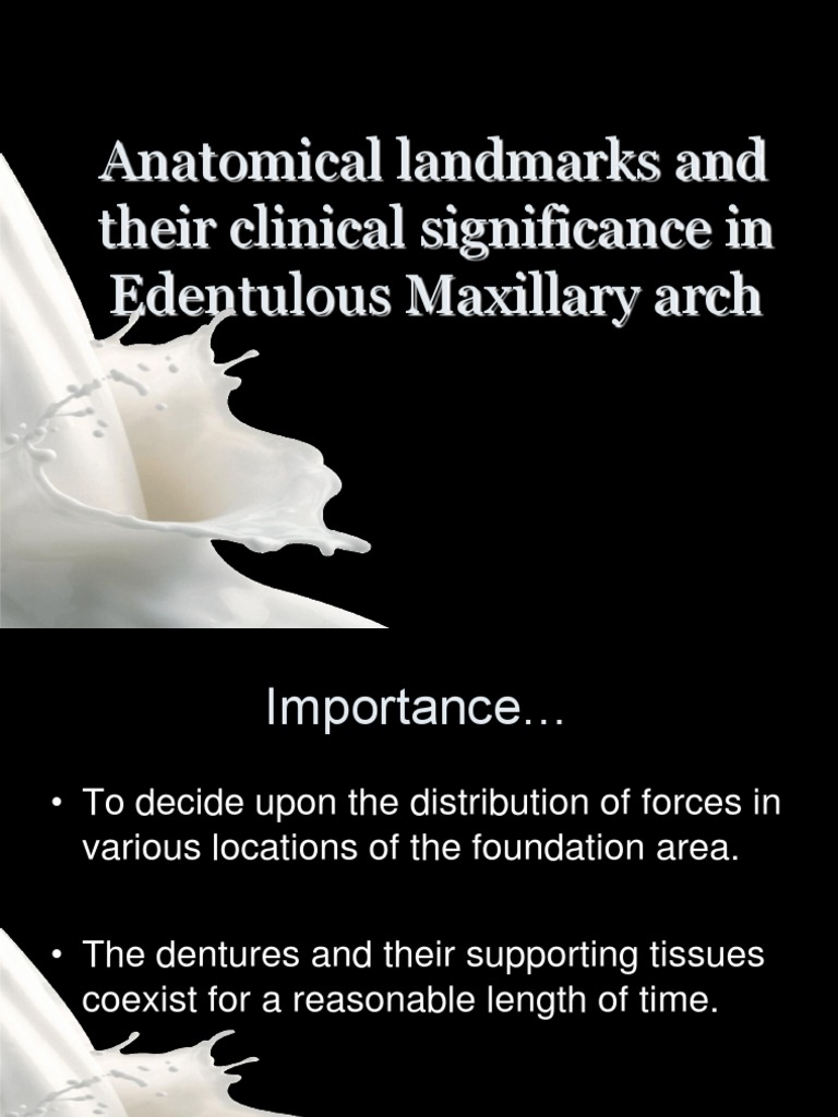 Anatomical Landmarks and Their Clinical Significance in Edentulous ...