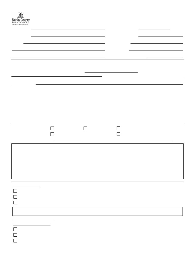 FCPS_Physician_Form | PDF | Strength Training | Physical Education