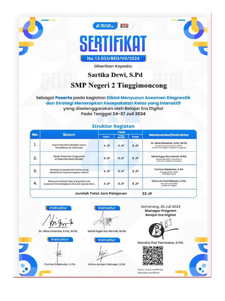 Sertifikat Kombel | PDF