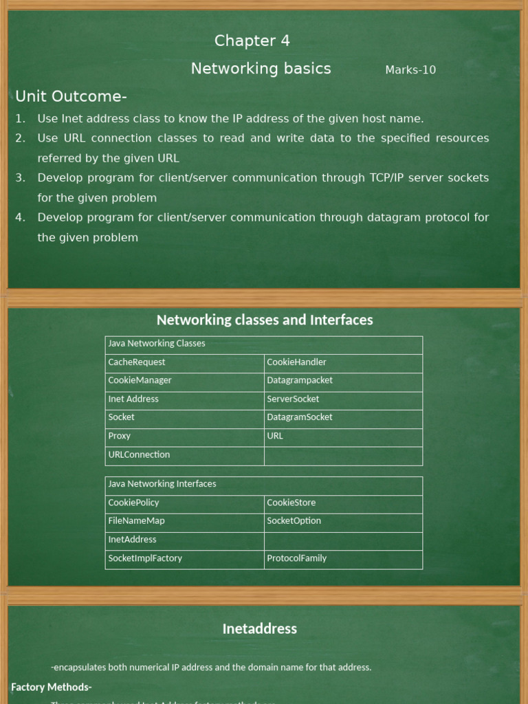 4.1 Inetaddress Class | PDF | Internet Protocols | Network Socket