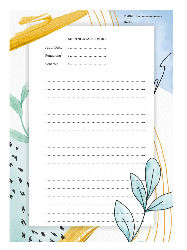 FORMAT RINGKASAN BUKU | PDF