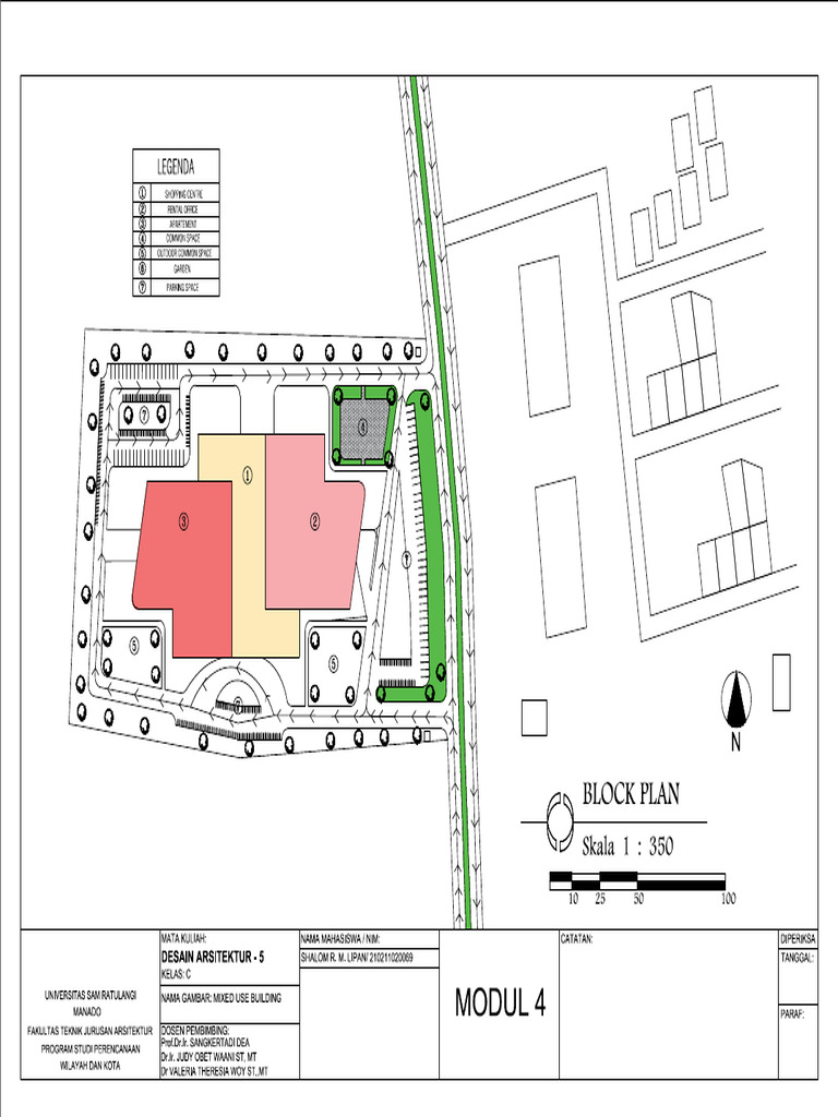 Modul 4 - (Blockplan - Denah) | PDF