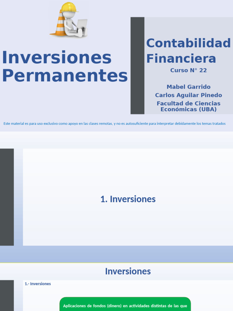 Inversiones Permanentes CF Curso 22 ß | PDF | Compartir (Finanzas ...