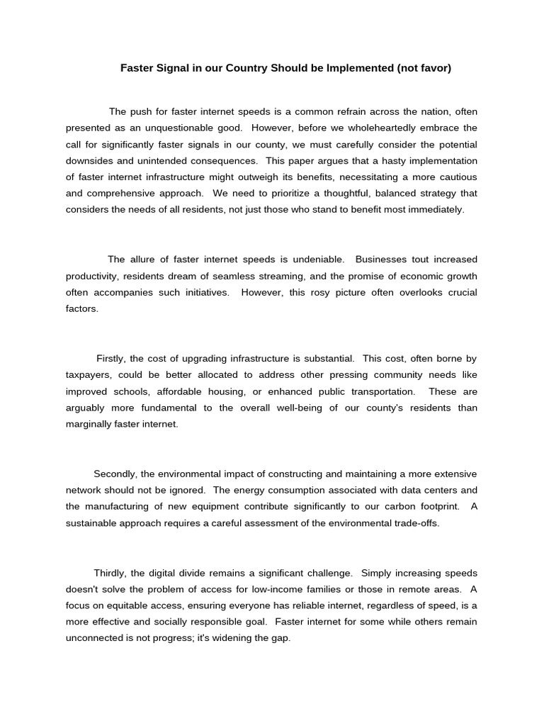 Rethinking Faster Internet Implementation | PDF | Infrastructure | Internet