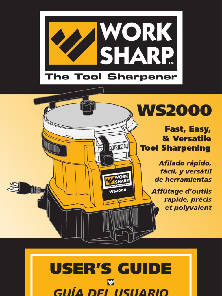 Work Sharp Tool Sharpener WS2000 | PDF | Abrasive | Ac Power Plugs And ...