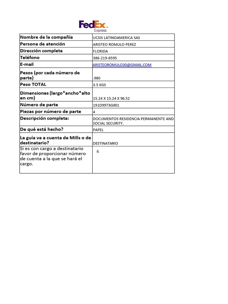 648663645 FEDEX | PDF