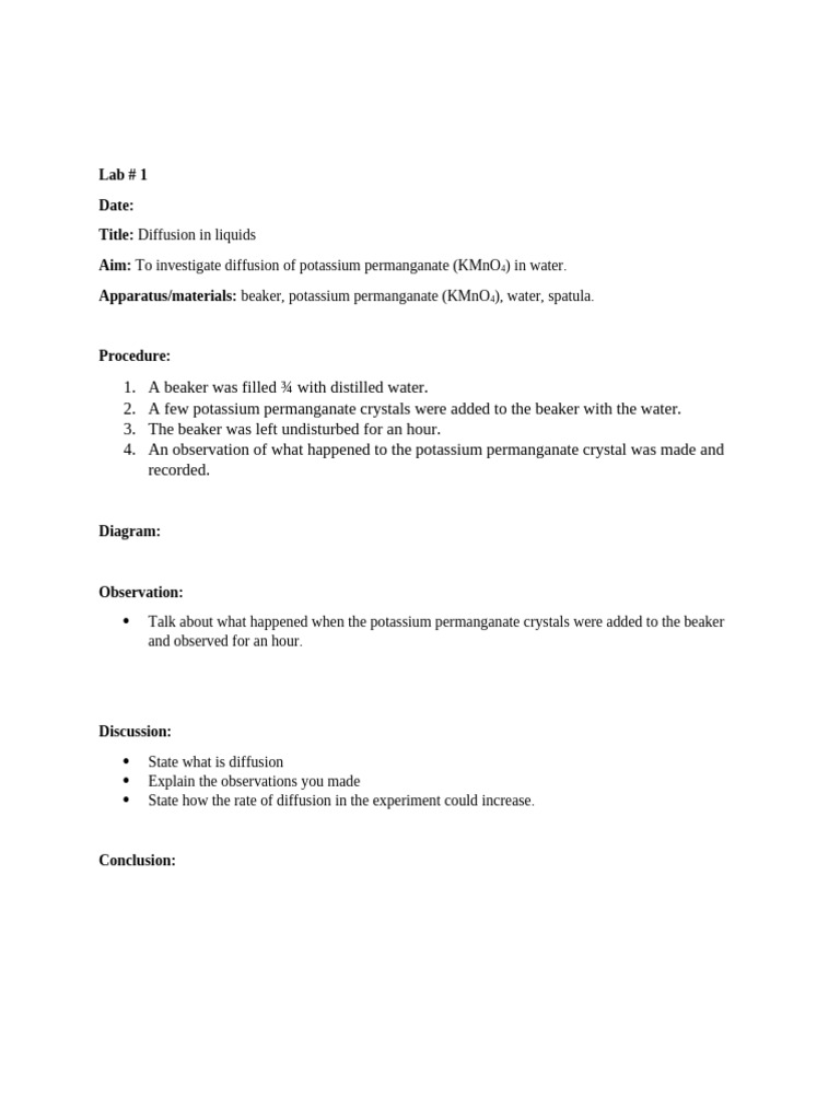 Labs 1-6 | PDF | Banana | Water