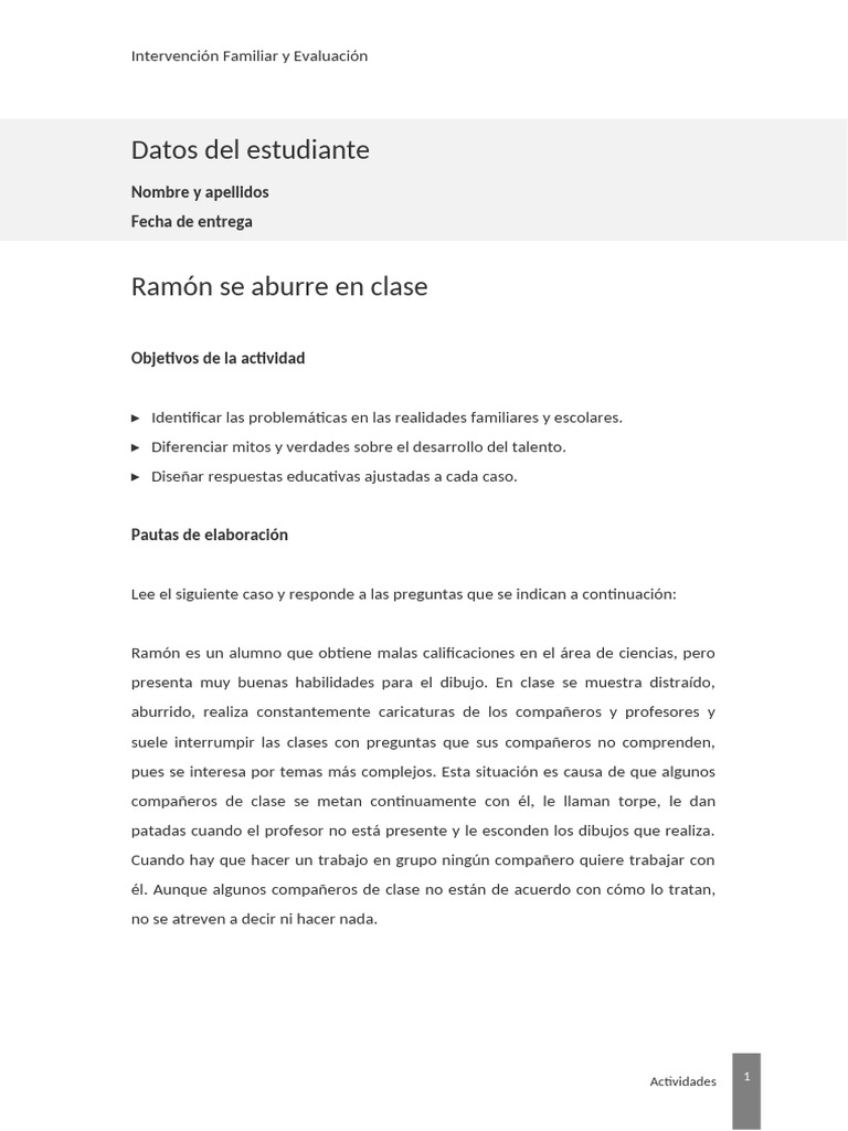 Mexmoef04 Act1 | PDF | Evaluación | Cognición