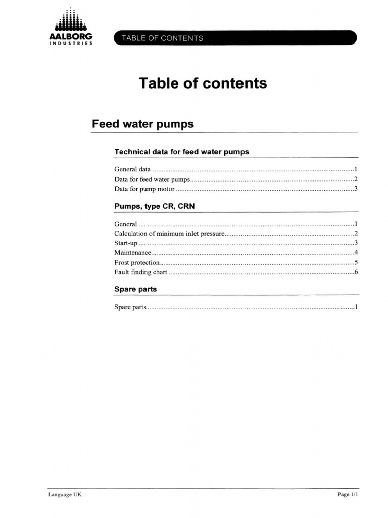 10. Feed Water Pump | PDF | Pump | Chemical Engineering