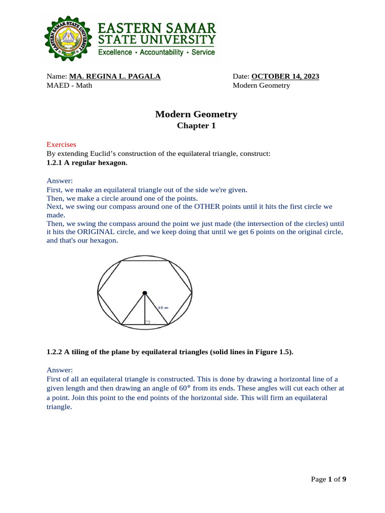 Chapter 1 - Geometry | PDF | Triangle | Circle