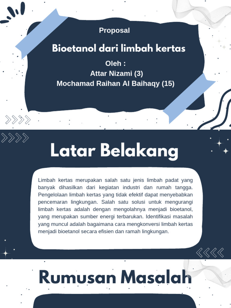 Bioetanol dari Limbah Kertas: Solusi Energi | PDF