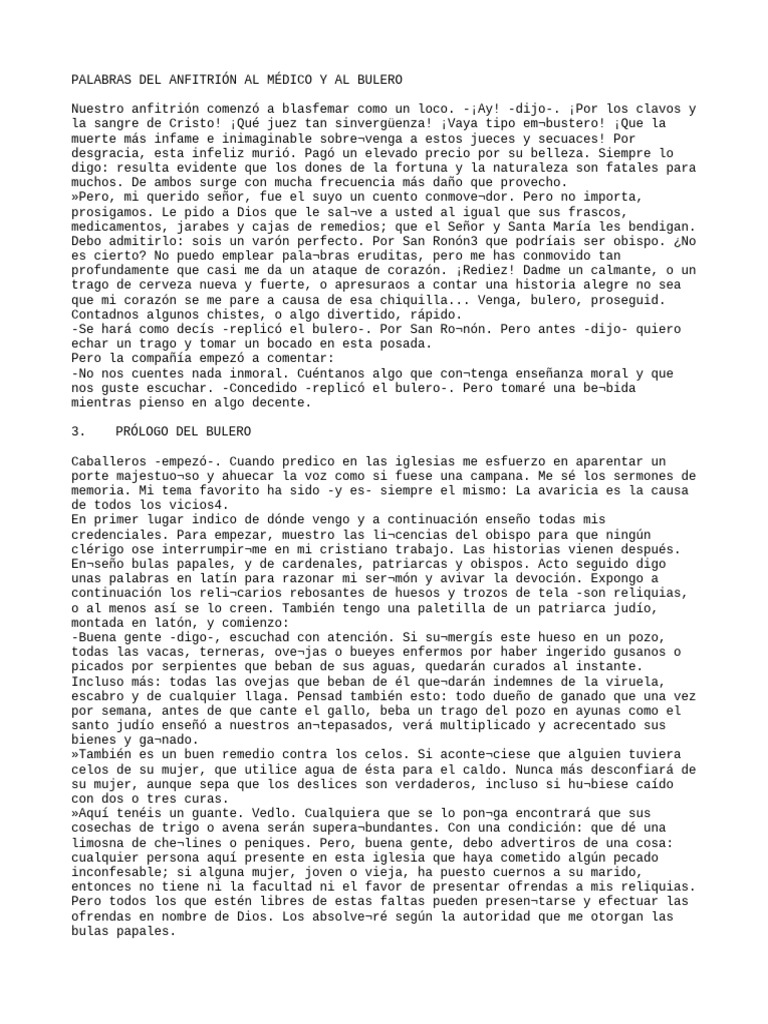 El Bulero: Avaricia y Moralidad | PDF | Cristo (título) | Pecado