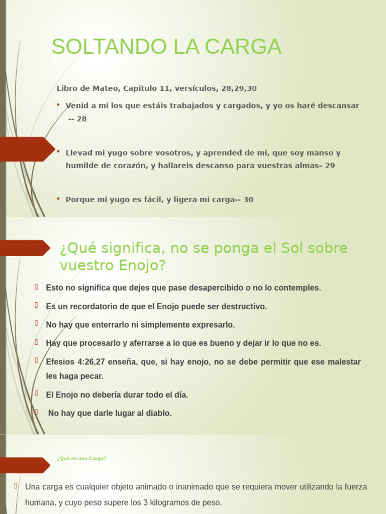 Soltando La Carga | PDF | Ira | Perdón