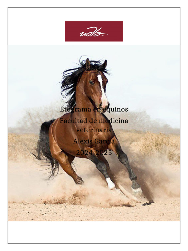 Etograma en Equinos | PDF | Caballos | Abdomen
