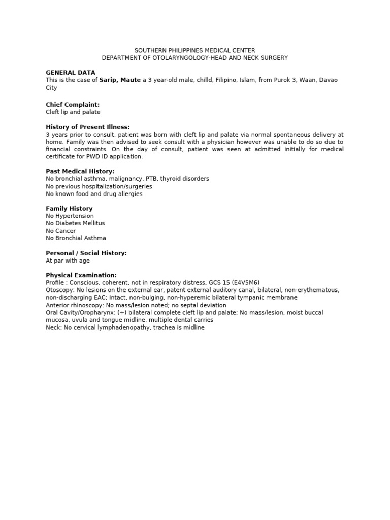 FPRS Case Protocol Sarip Maute 2 | PDF