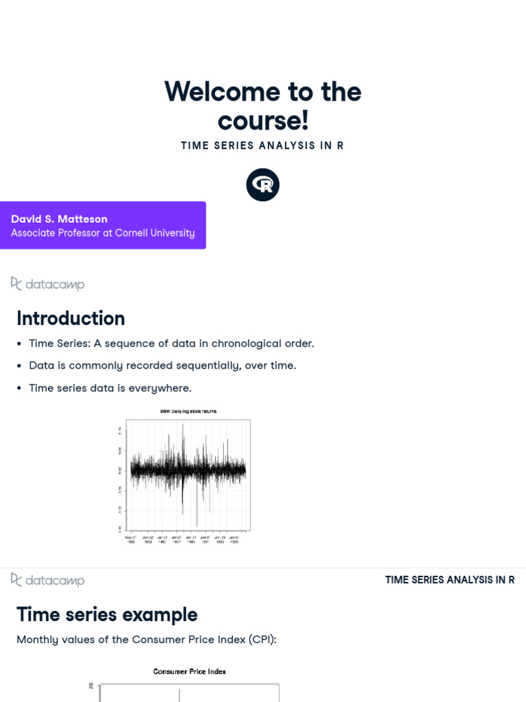 R Time Series Analysis Course | PDF | Time Series | Applied Mathematics