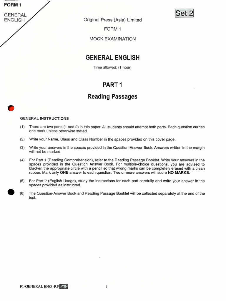 Mock Paper Set 2 | PDF