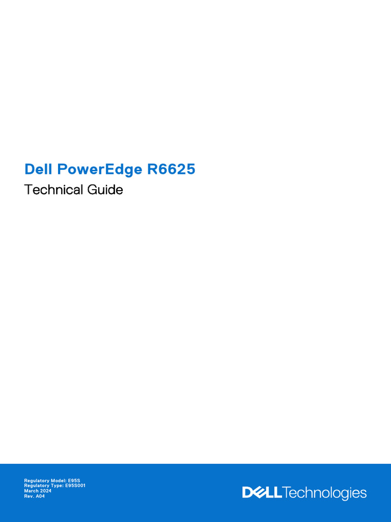 poweredge-r6625-technical-guide | PDF | Computer Data | Computing
