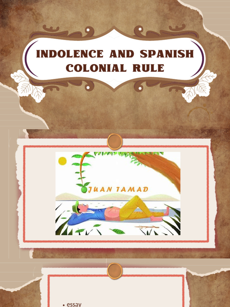 Indolence and Spanish Colonial Rule | PDF