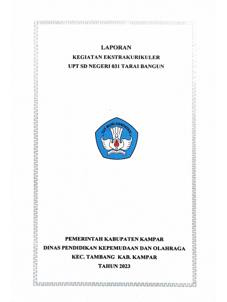 Laporan Kegiatan Ekskul 2023 | PDF