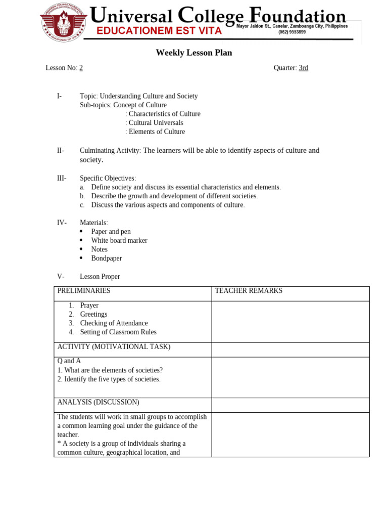 UCSAP WEEK 2 AND 3 | PDF | Socialization | Learning