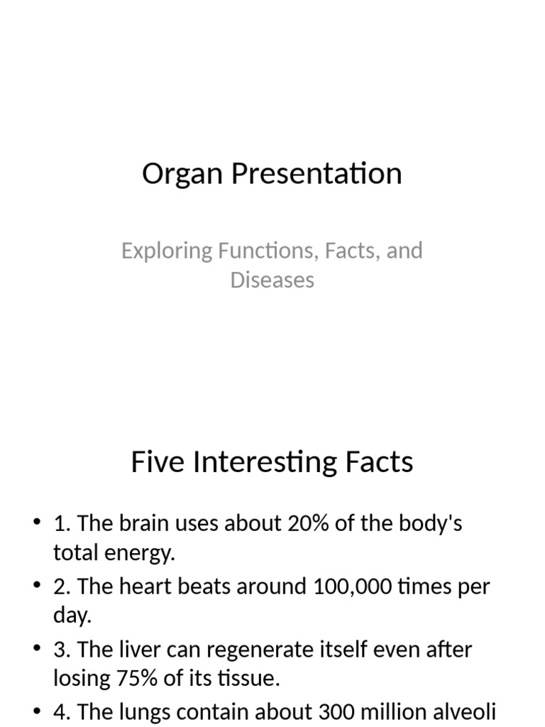 Organ Presentation | PDF