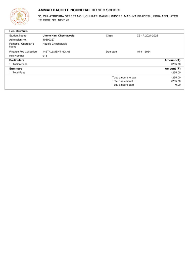 Installment No. 05 | PDF