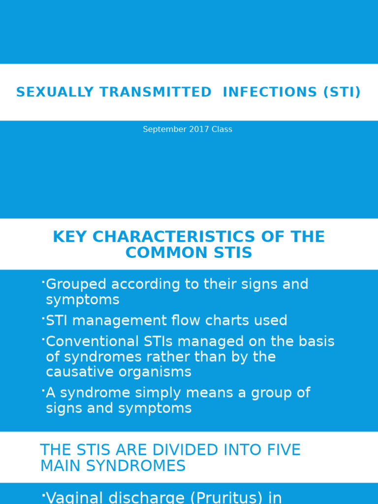 Sexually Transmitted INFECTIONS (Sti) - 3 | PDF | Sexually Transmitted Infection | Vagina