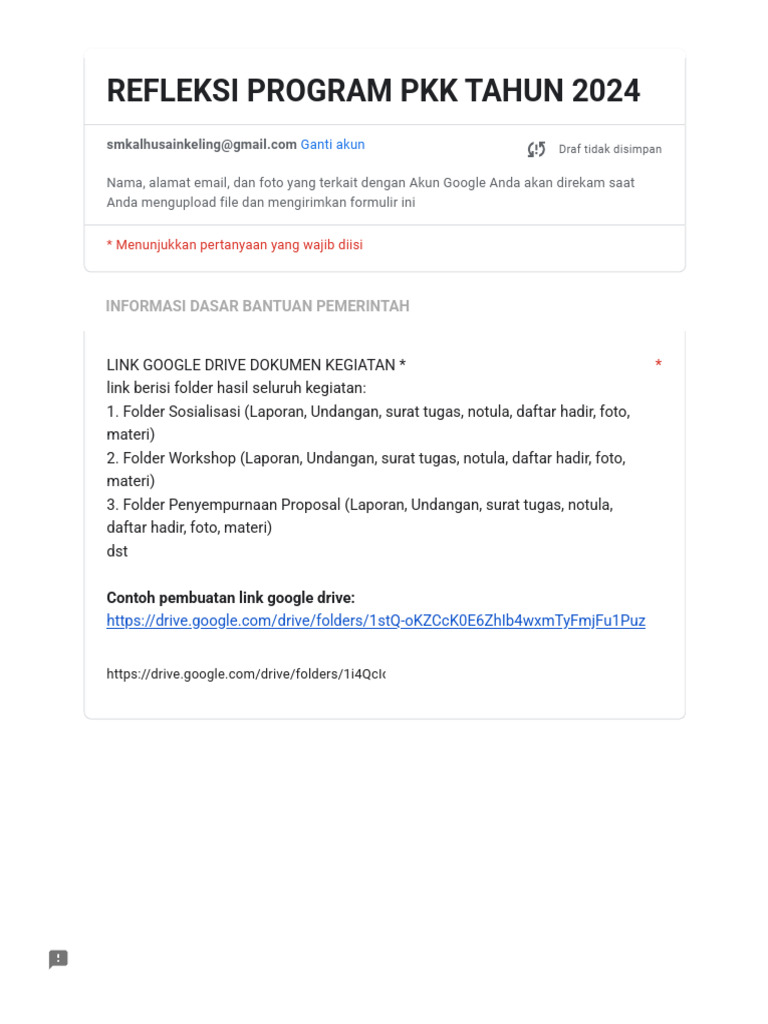 Refleksi Program PKK Tahun 2024 - 2 | PDF