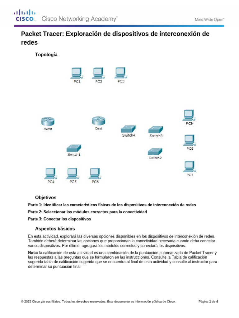 Guía de Packet Tracer para Redes | PDF | Enrutador (Computación ...