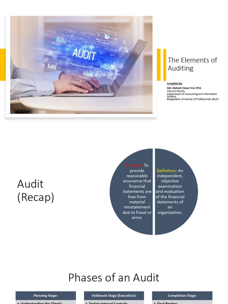 The Elements of Auditing (Part 01) | PDF | Audit | Internal Control
