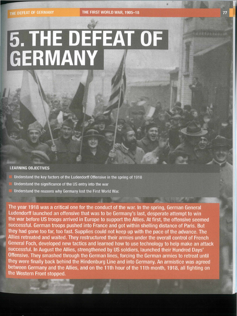 WWI: Ludendorff Offensive Analysis | PDF | Western Front (World War I ...