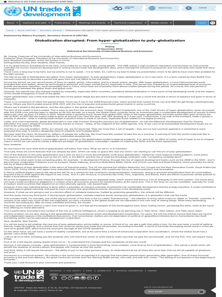 Globalization Disrupted - From Hyper-Globalization To Poly ...