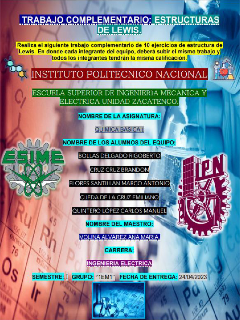 Trabajo Quimica Editado | PDF