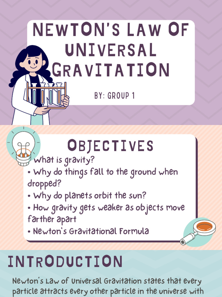 Genphysics L4 Newton's Law of Universal Gravitation | PDF | Gravity | Newton's Law Of Universal ...