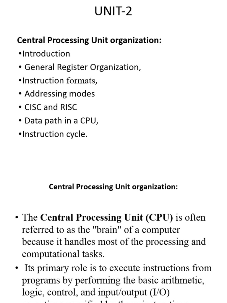 Unit 2 1pptx Pdf Central Processing Unit Computer Data Storage 3742