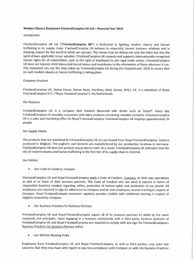 Modern Slavery Statement | PDF