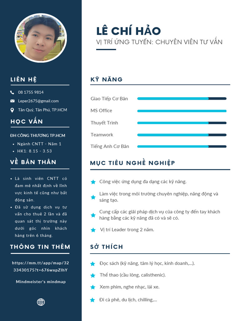 CV - Le Chi Hao - CVTV | PDF