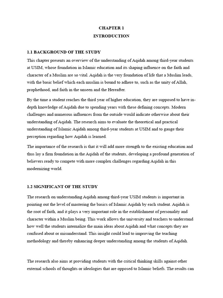 CHAPTER 1 | PDF | Faith