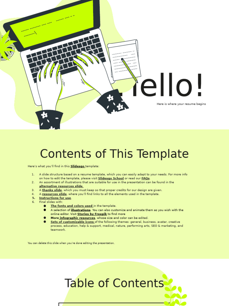 High School Resume by Slidesgo | PDF | Planets | Planets In Astrology